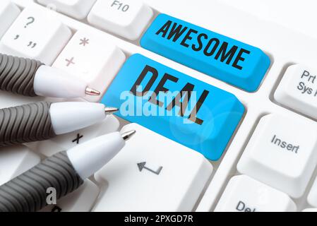 Conceptual display Huge Sale. Internet Concept putting products on high ...