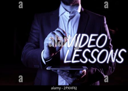 Handwriting text E Learning And Online Education. Concept meaning ...