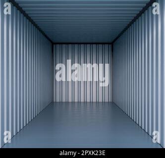 A shipping container with open doors and a locking mechanism on an ...
