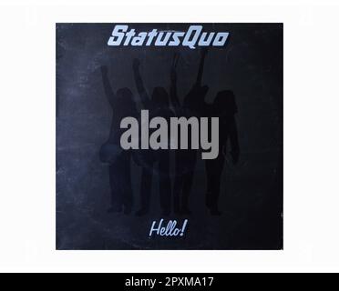 Vintage Vinyl Recording - Status Quo - Down Down - D - 1974 Stock Photo ...