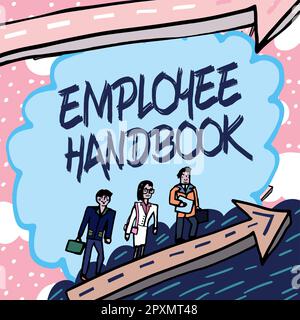 Conceptual caption Employee Handbook. Business approach Document that ...