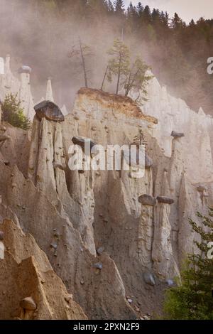 Earth pyramids of Platten (Erdpyramiden - Piramidi di Plata) near ...