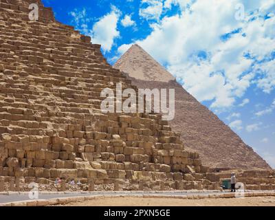 Majestic Pyramids of Giza Under a Cloudy Sky Ancient Wonders of the ...