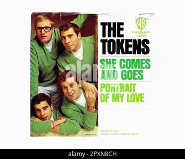 Tokens - 1967 03 A - Vintage 45 R.P.M Music Vinyl Record Stock Photo ...