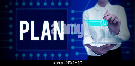 Inspiration showing sign Plan. Conceptual photo Start of a detailed ...