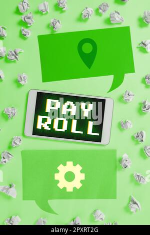 Handwriting text Wages. Concept meaning fixed regular payment earned ...