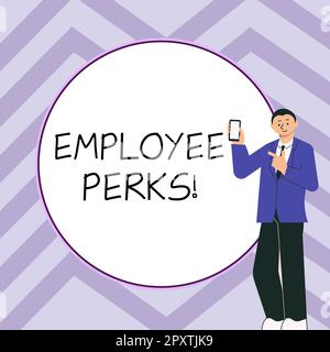 Inspiration showing sign Employee Perks, Business idea Worker Benefits ...
