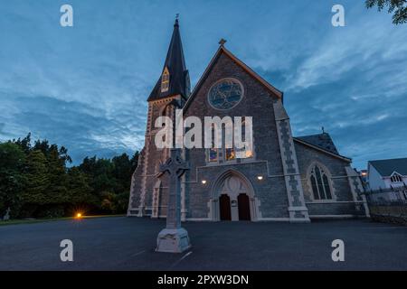 Holy Cross Church Kenmare at twilight. Consecrated in 1864. Within the ...