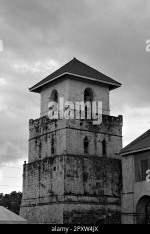 Tower of the Baclayon church. Bohol,Philippines Stock Photo - Alamy