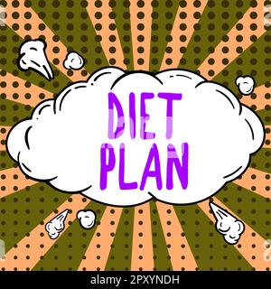 Conceptual caption Diet Plan, Business idea Use of specific intake of ...