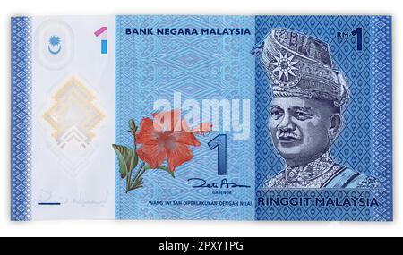 Close up on Malaysian Ringgit banknote. Malaysian money or bank notes ...