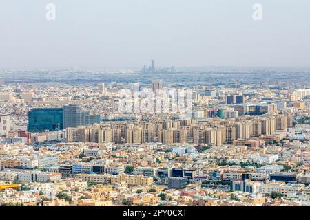 Aerial panorama of residential district of Riyadh city, Al Riyadh ...