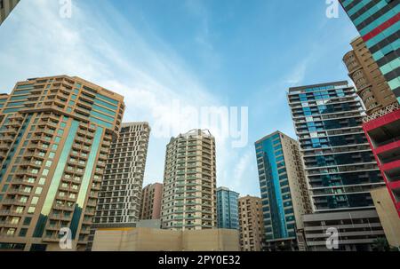 Modern buildings in Juffair district, Manama, Bahrain Stock Photo - Alamy
