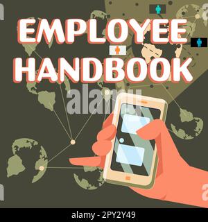 Inspiration showing sign Employee Handbook. Conceptual photo Document ...