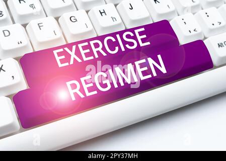 Conceptual display Exercise Regimen, Conceptual photo move body ...