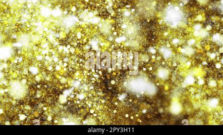 Gold embers particles. Computer generated 3d render Stock Photo - Alamy