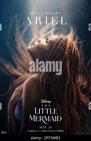 THE LITTLE MERMAID, US character poster, Halle Bailey as Ariel, 2023 ...