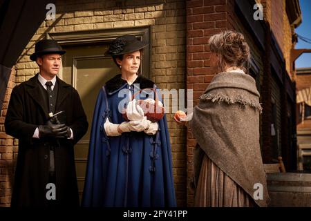 SLASHER, (aka SLASHER: RIPPER), Steve Byers (center), Clare McConnell ...