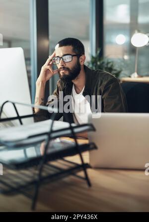 Confident to get the job done. a focused young businesswoman working on ...