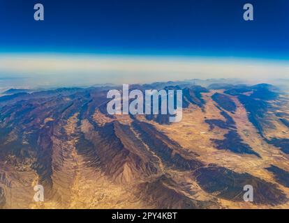 Aerial view of the Cumbres de Monterrey National Park at Mexico Stock ...