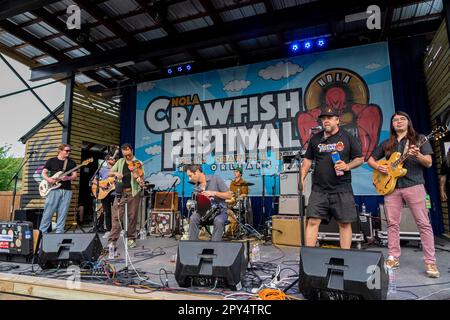 Korey Richey of the Lost Bayou Ramblers performs at the 2023 NOLA ...