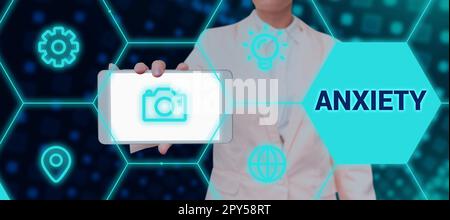 Conceptual display Anxiety, Internet Concept Excessive uneasiness and ...