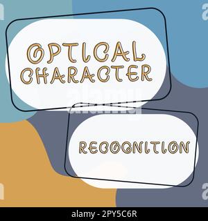 Conceptual display Optical Character Recognition, Business approach the ...
