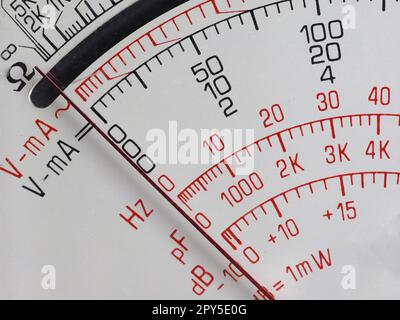 Vintage analog multimeter Stock Photo - Alamy