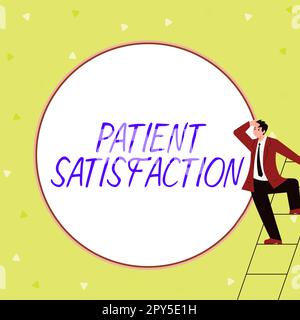 Text sign showing Patient Satisfaction. Conceptual photo Indicator for ...