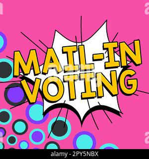 Conceptual display I Voted. Internet Concept indication of a choice ...