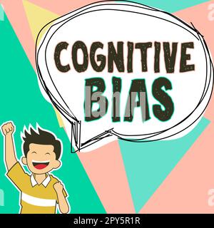 Inspiration showing sign Cognitive Bias. Business concept Psychological ...