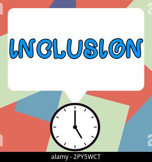 Inspiration showing sign Inclusion, Concept meaning action state ...