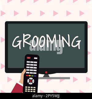 Inspiration showing sign Grooming, Word Written on hygienic care and ...