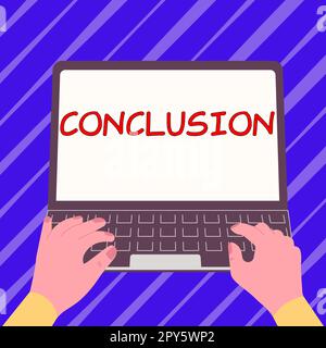 Text showing inspiration Conclusion. Business showcase Results analysis ...