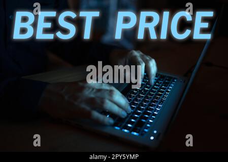 Inspiration showing sign Best Price. Word Written on Buyer or seller ...