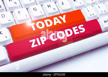 Handwriting text Zip Codes, Internet Concept numbers added to a postal ...