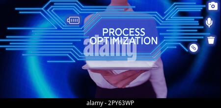 Inspiration showing sign Process Optimization, Word for Improve Organizations Efficiency ...