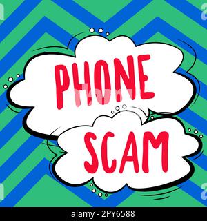 Writing displaying text Phone Scam. Business approach getting unwanted ...