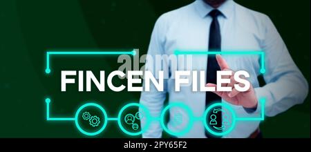 Writing displaying text Fincen Files. Conceptual photo Transactions in ...