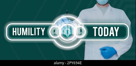 Text caption presenting Humility. Internet Concept being Humble is a ...