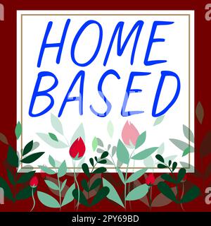 Writing displaying text Home Based. Business concept banking ...