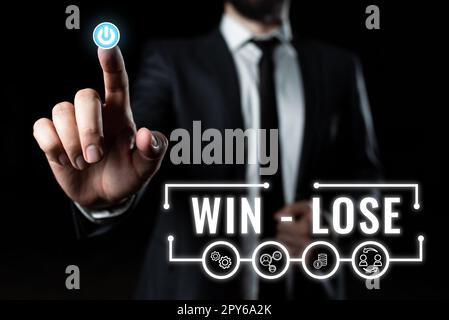 Writing displaying text Win Lose. Word for the conflict-promoting ...