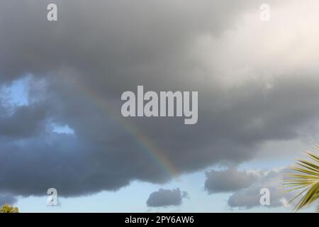 a rainbow in the spanish sky, Alicante province, Spain Stock Photo - Alamy