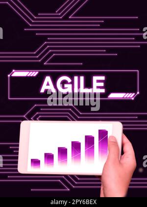 Inspiration showing sign Agile, Word for iterative approach to software ...