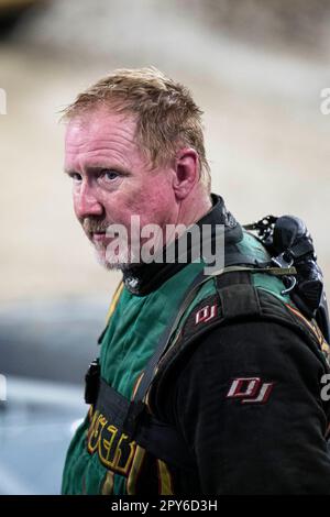 Jim Koehler driver of Avenger waits in anticipation as results for ...