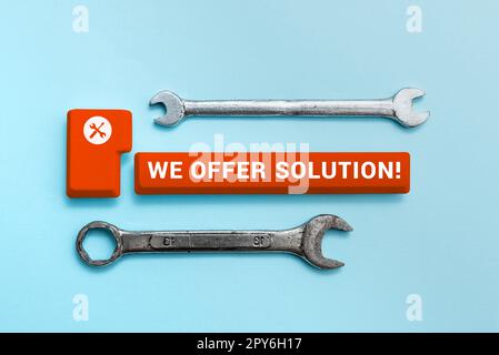 Conceptual caption We Offer Solution, Concept meaning give means of ...