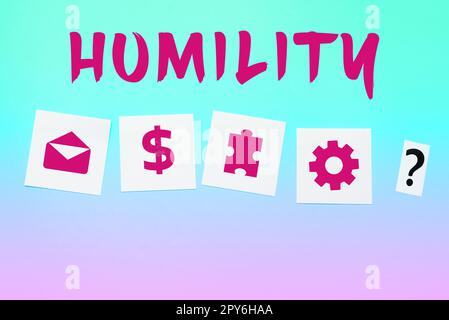 Handwriting text Humility. Business overview being Humble is a Virtue ...