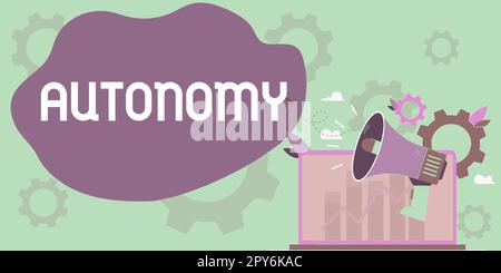 Inspiration showing sign Autonomy. Word for vehicle that can guide ...