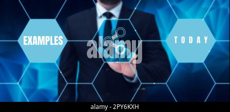 Text caption presenting Examples. Word for photo Sample Model to follow ...