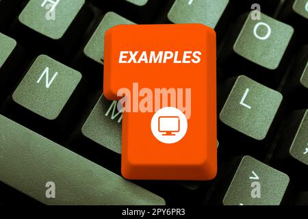 Handwriting text Examples, Business approach photo Sample Model to ...